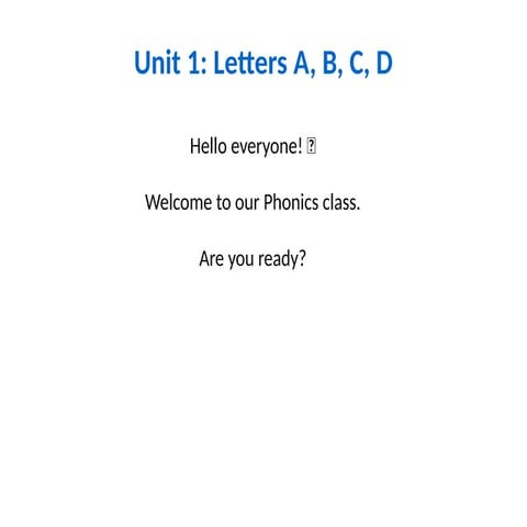 Oxford_Phonics_Unit 1 for kids learning English | PPTX