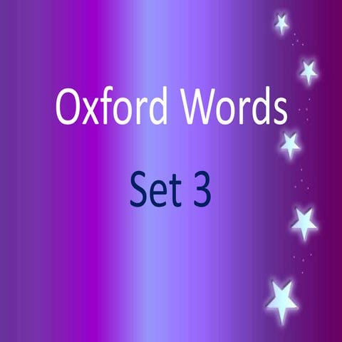 Oxford sight word drills set 3 | PPT