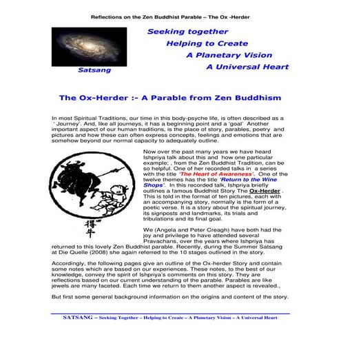 Oxherder : A Zen Buddhist Parable | PDF