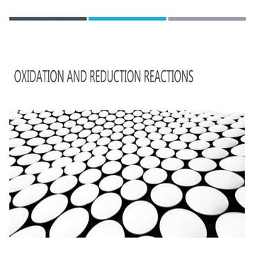 Oxidation and reduction reactions | PPTX