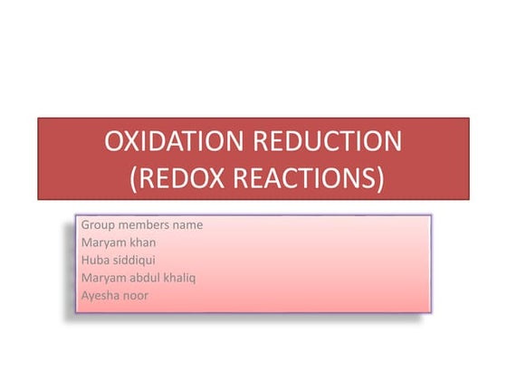 REDOX REACTIONS.pptx