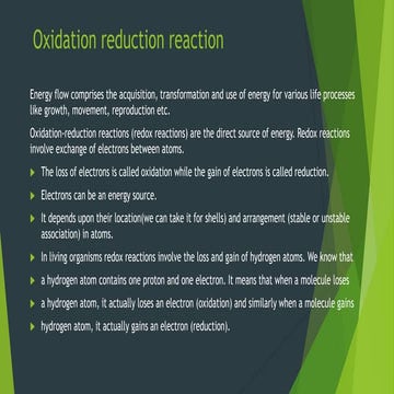 Oxidation reduction reaction.pptx | Chemistry | Science