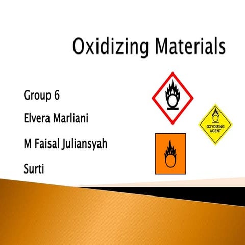 Oxidizing materials | PPT