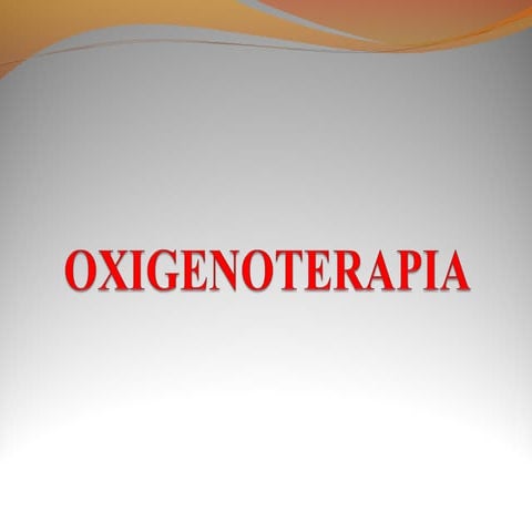 Oxigenoterapia | PPT