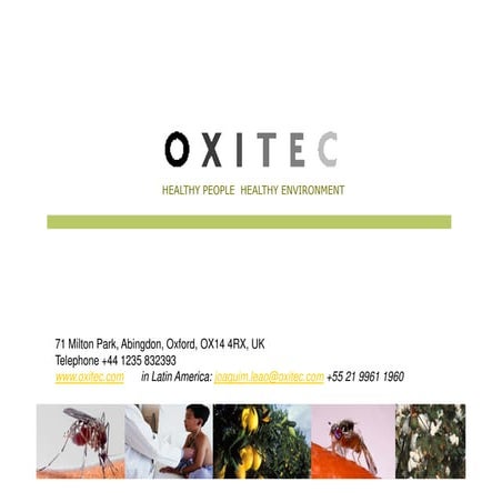 Oxitec Overview March 2008 V3 (Pdf) [Modo De Compatibilidade] | PDF | Infectious Diseases ...