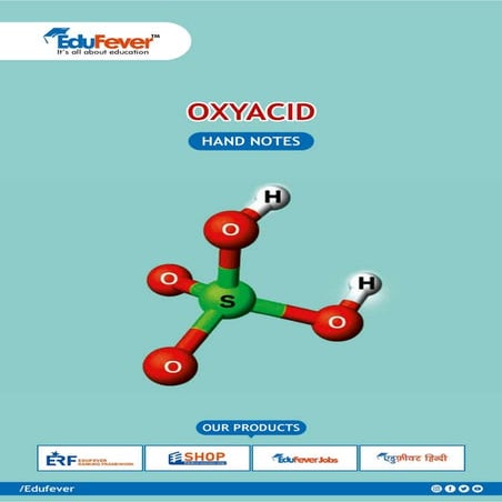 Oxyacid - Chemistry Handwritten Notes | PDF | Education
