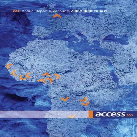 Access bank annual report 2009 | PDF