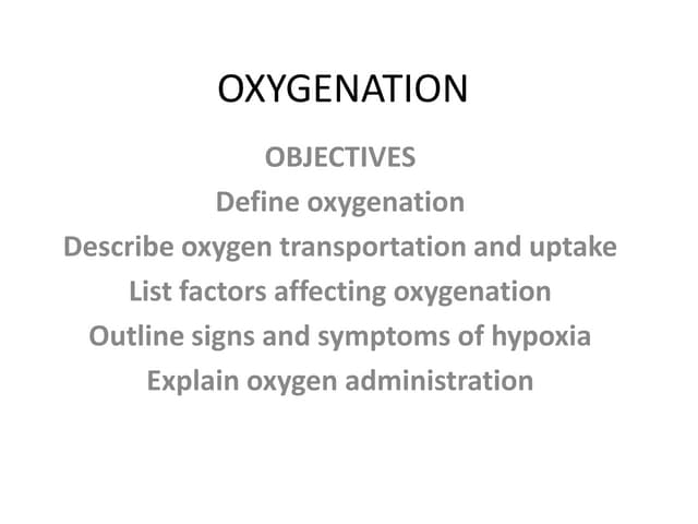 Methods of oxygen administration | PPT