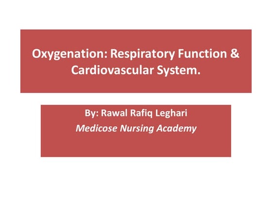 Oxygenation | PPTX