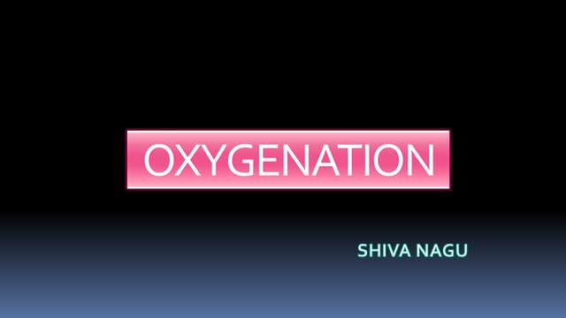Oxygenation checklist | DOCX