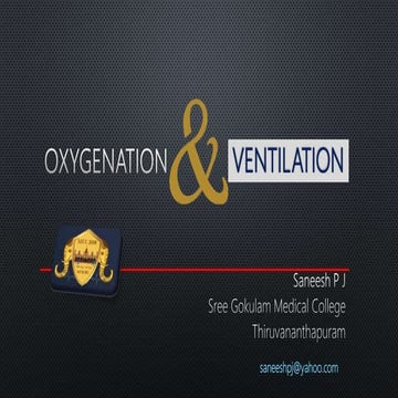 Oxygenation ventilation # saneesh | PPSX