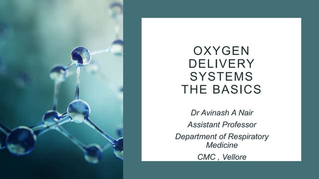 Techniques of oxygen delivery