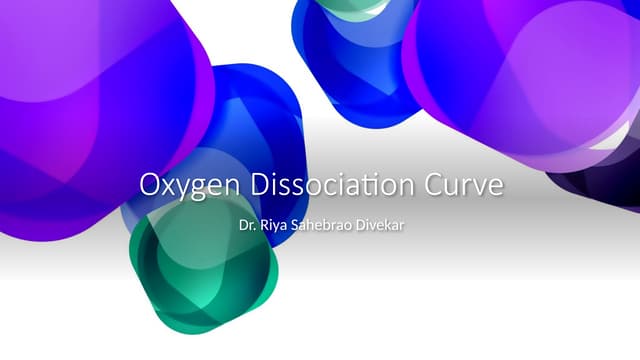 Oxygen dissociation curve | PPTX