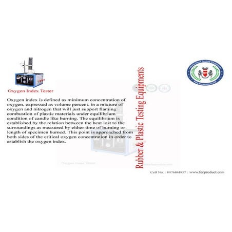 Oxygen Index Tester | PDF