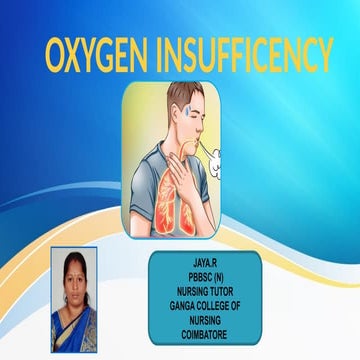 OXYGEN INSUFFICENCY,Hypoxemia is low levels of oxygen in your blood. It ...