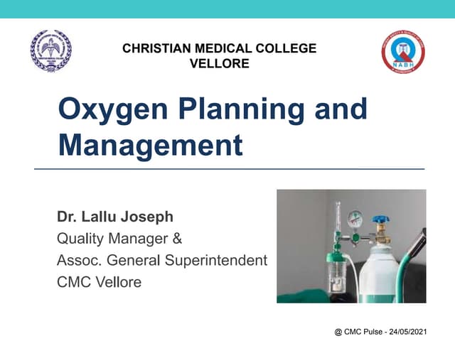 How to Calculate Oxygen Requirement in a Hospital Ward, ICU Ventilator ...