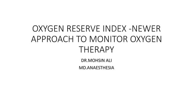 Pulse oximetry | PPT