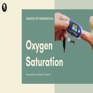 Oxygen saturation basics | PDF