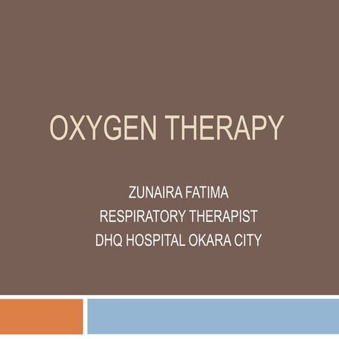 Oxygen delivery system | PPTX