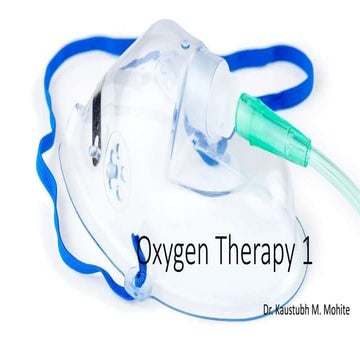 Oxygen therapy 1 | PPTX