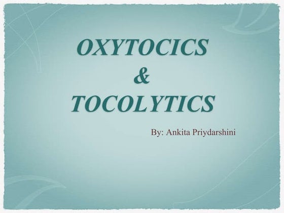 Tocolytic Drugs.pptx