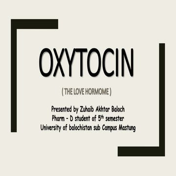 Oxytocin | PPTX