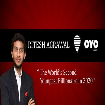 Ritesh Agarwal-CEO of OYO rooms | PPT