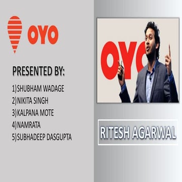 Presentation on OYO and Ritesh Agarwal | PPTX
