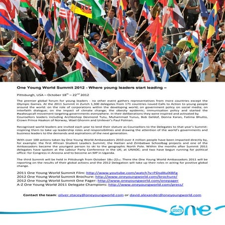 Oyw 2012 one_pager | PDF