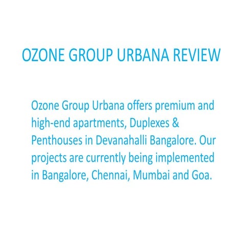 Ozone group review | PPTX