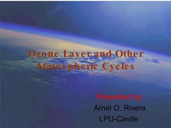 Ozone layer depletion ppt | PPTX | Chemistry | Science