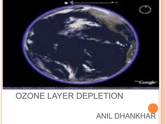 Ozone layer depletion ppt | PPTX | Chemistry | Science