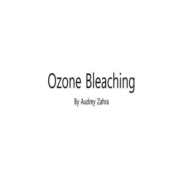 Ozone bleaching | PPTX