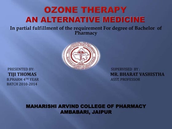 Ozone therapy at home | PPT
