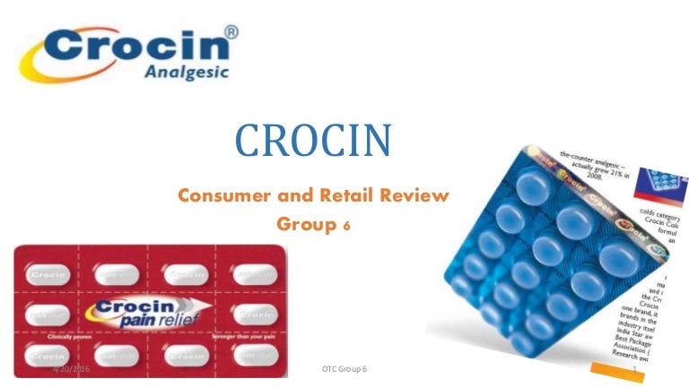 Crocin OTC Brand Analysis - Consumer and Retail Review 2015