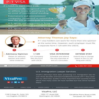 What Is P-1 Visa for Athletes? How to get started. | PDF