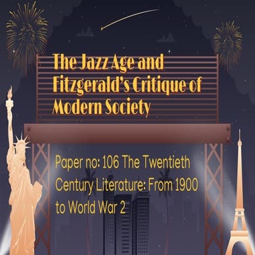 p-106 Presentation - The Twentieth Century Literature From 1900-world ...