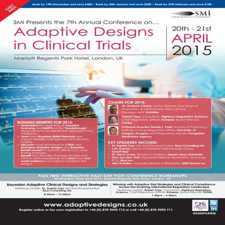 SMi Group's Adaptive Designs in Clinical Trials conference | PDF