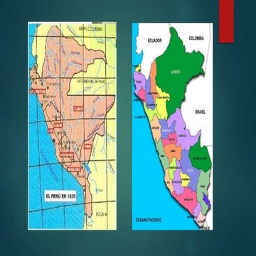 Mapa De Fronteras Y Paises Del Peru Vector Estilizado Perú Mapa