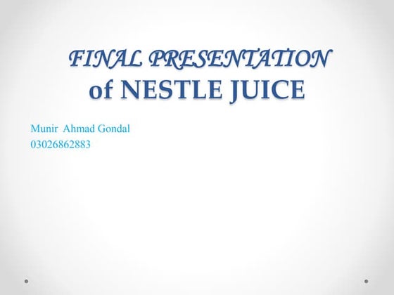 Management Of Change : A study of problem and Challenges in Nestle | PPTX