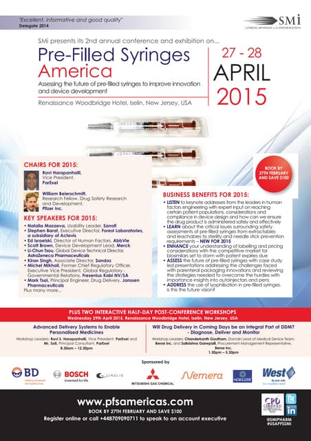 Pre-Filled Syringes East Coast 2017 | PDF | Pharmaceutical Industry ...