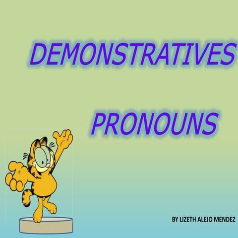 DEMONSTRATIVE PRONOUNS | PPTX