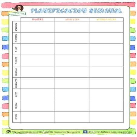 CUADERNO DOCENTE 2018-19. PLANIFICACIÓN SEMANAL POR RUTINAS | PDF