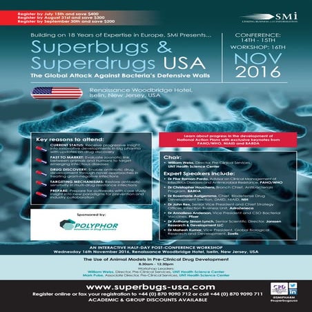 SMi Group's Superbugs and Superdrugs USA 2016 | PDF