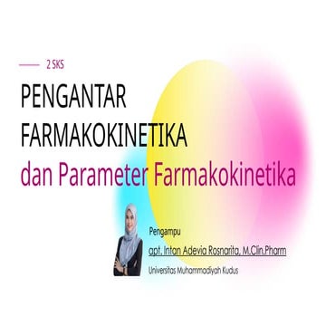 PENGANTAR FARMAKOKINETIK | PDF