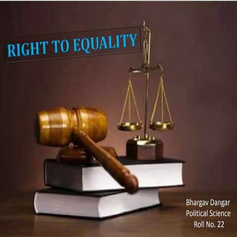 Right to Equality | PPTX