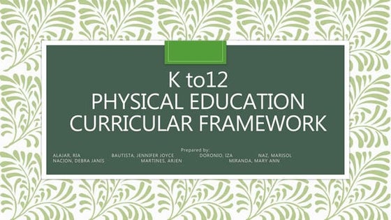 Physical Education and Health 11 and 12 Curriculum Guide | PDF | Participant Sports | Fitness ...