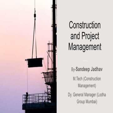 Construction Management | PPTX | Construction Industry | Industries