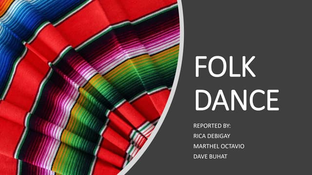 Philippine Folk and Ethnic Dances.powerpoint | PPTX