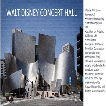 Walt Disney Concert Hall | PDF